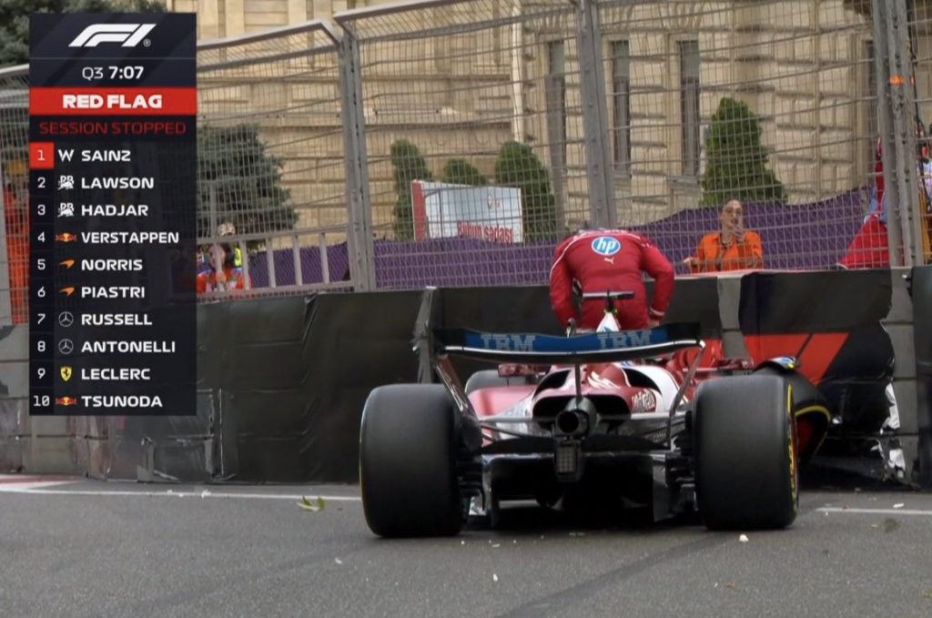 F1, la griglia di partenza del GP d'Azerbaijan: Verstappen in pole a Baku, Leclerc solo decimo