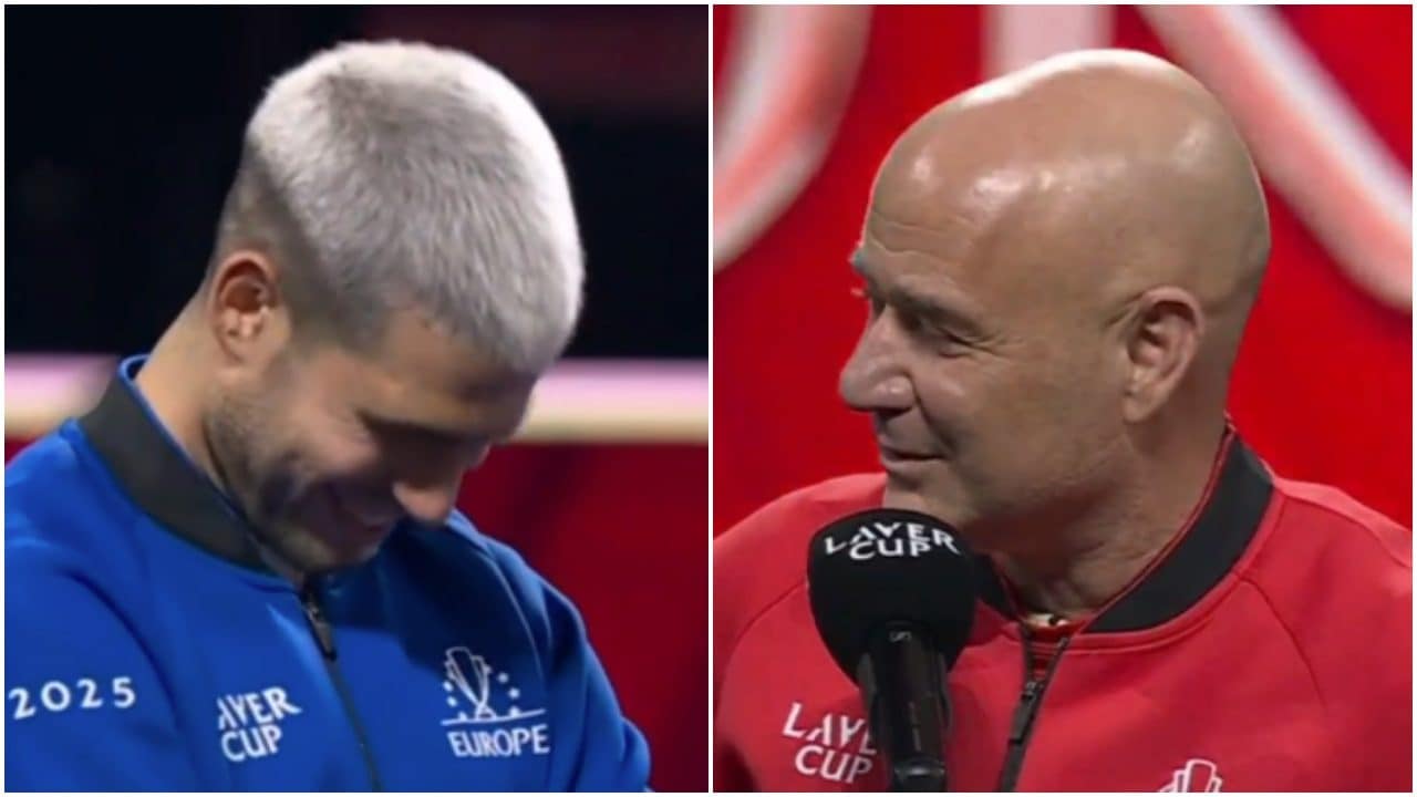 Agassi ad Alcaraz: "Non essere così avido". Andre fa ridere tutti nel ...