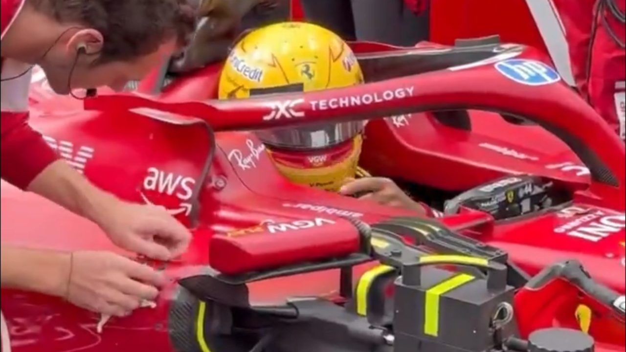 Perché Hamilton applica dello scotch sulla parte anteriore della ...