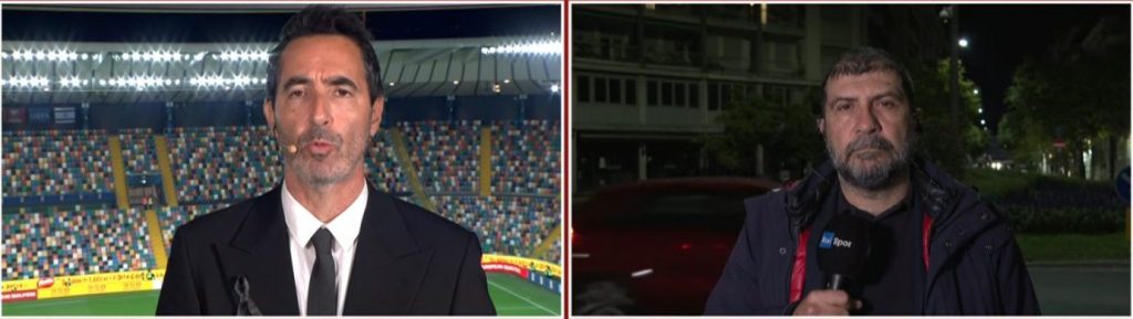 Antinelli in diretta tv col fiocco nero per Italia-Israele: "È per i ...