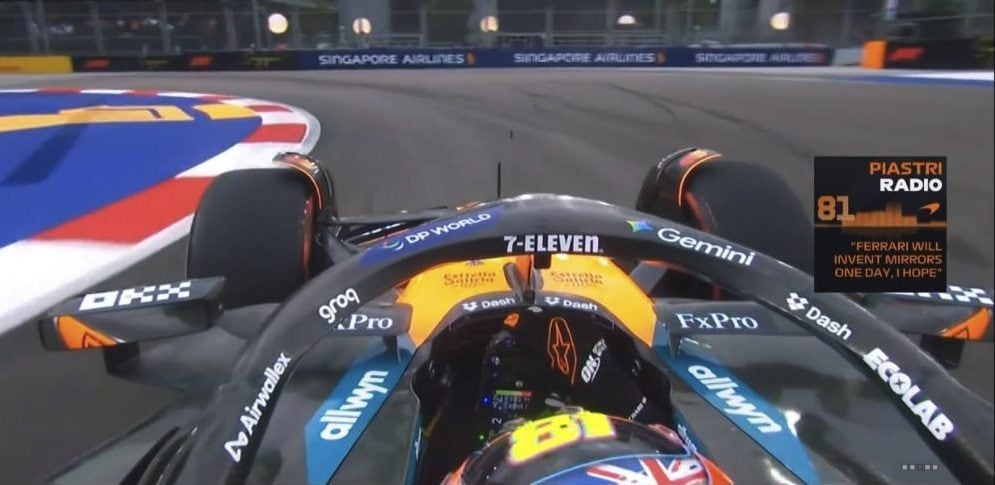 Piastri sbuffa in radio a Singapore: "Forse un giorno la Ferrari ...