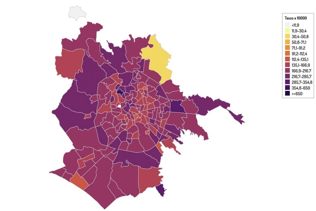 Covid-19, dati e mappa dei contagi in tutti i quartieri di Roma: l ...