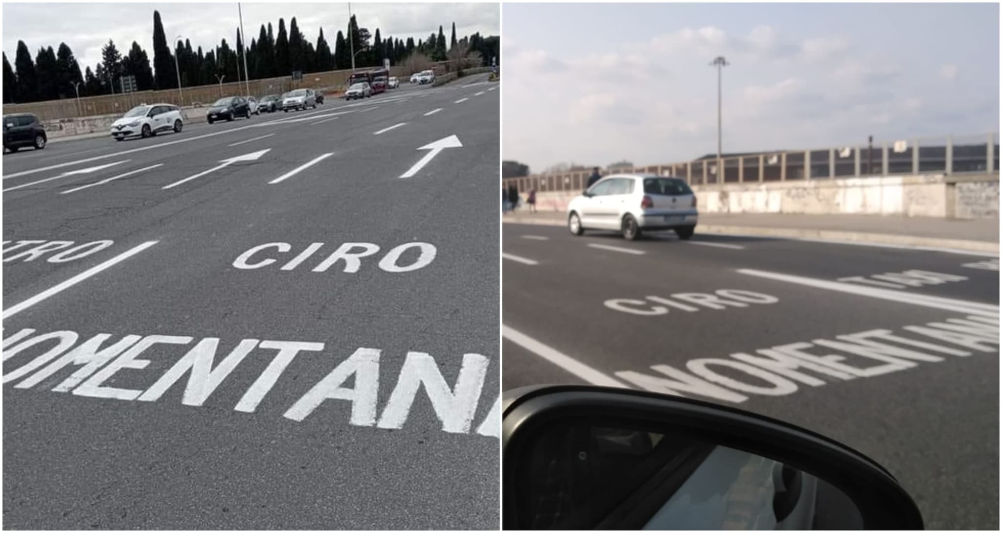 Sull'asfalto della Tiburtina spunta la direzione 'Ciro': mistero sulla ...