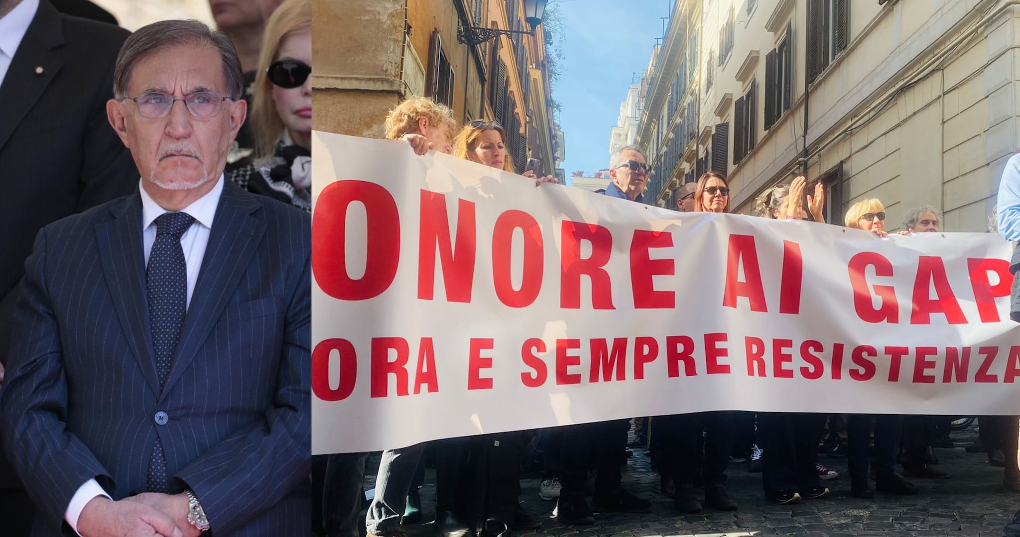 Flash mob a via Rasella: "Le scuse non bastano, La Russa si dimetta da ...