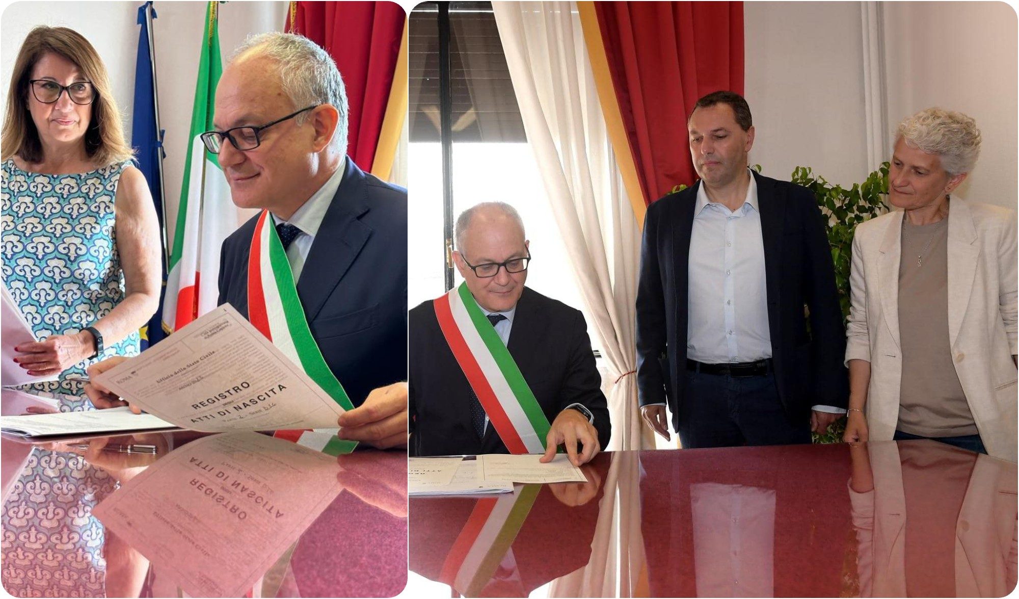 Alla vigilia del Roma Pride, Roberto Gualtieri trascrive i primi ... Alla vigilia del Roma Pride, Roberto Gualtieri trascrive i primi ...