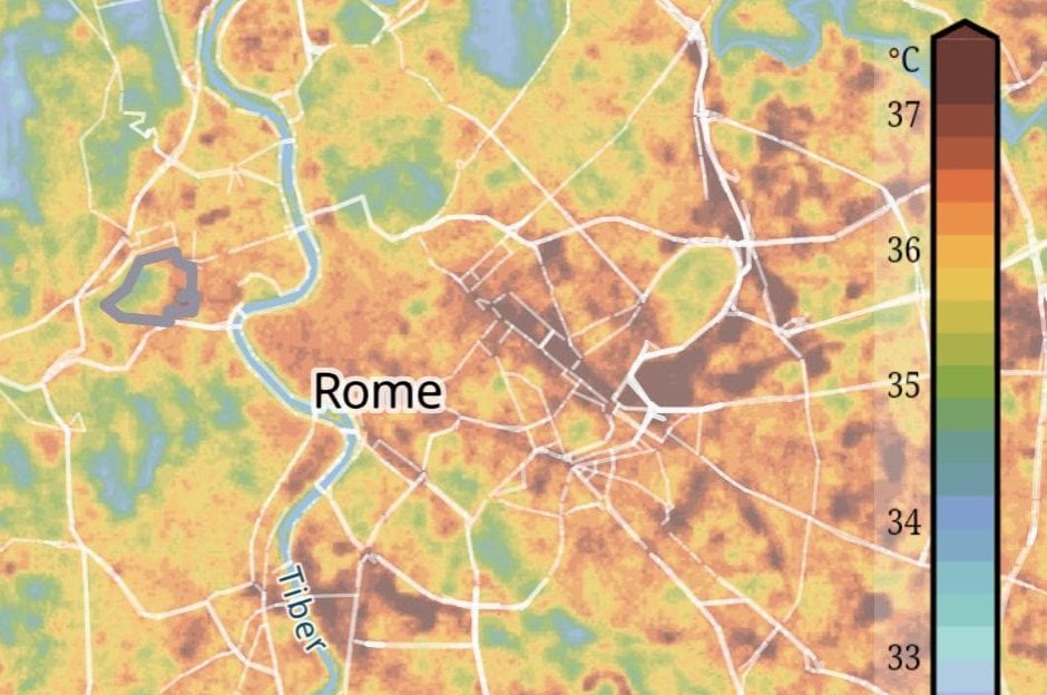 A Roma settimana rovente: ecco la mappa con le zone più calde e più ...