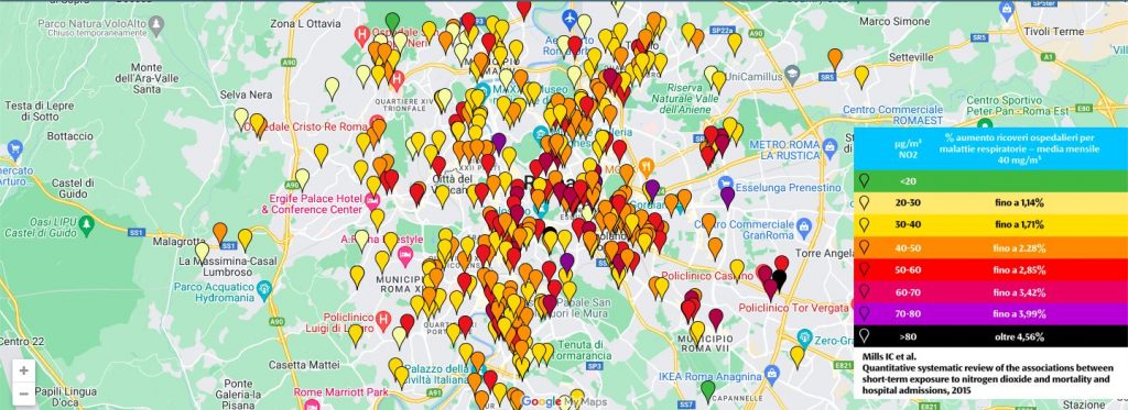 Roma sempre più inquinata, la mappa delle zone più pericolose: ecco a ...
