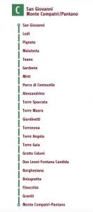 Metro C Roma: mappa delle fermate, orari e stazioni future della linea ...