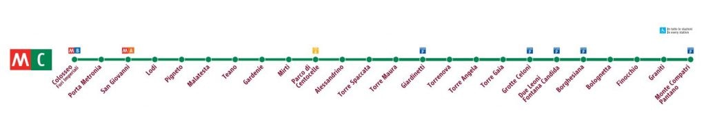Metro C Roma: mappa delle fermate, orari e stazioni future della linea ...