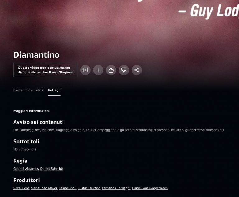 Villa Pamphili, il nome di Rexal Ford scompare dai siti cinematografici ...