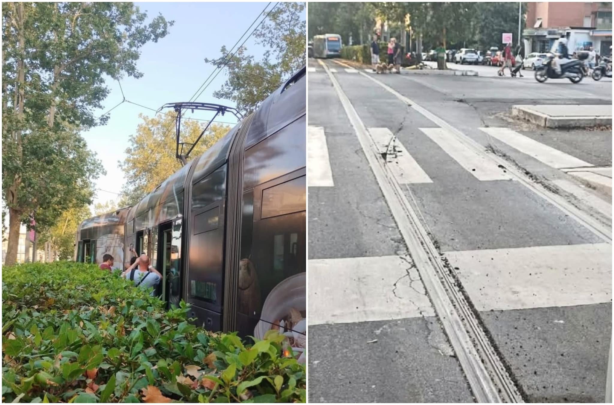Il tram deraglia dai binari e l'8 si ferma ancora: navette sostitutive ...