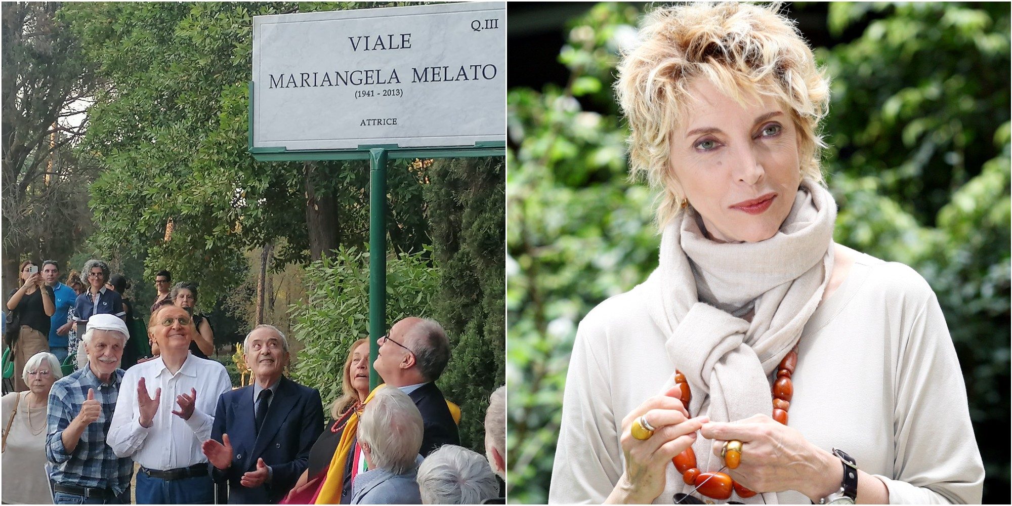 Roma dedica un viale Mariangela Melato: si trova a Villa Borghese ed è ...