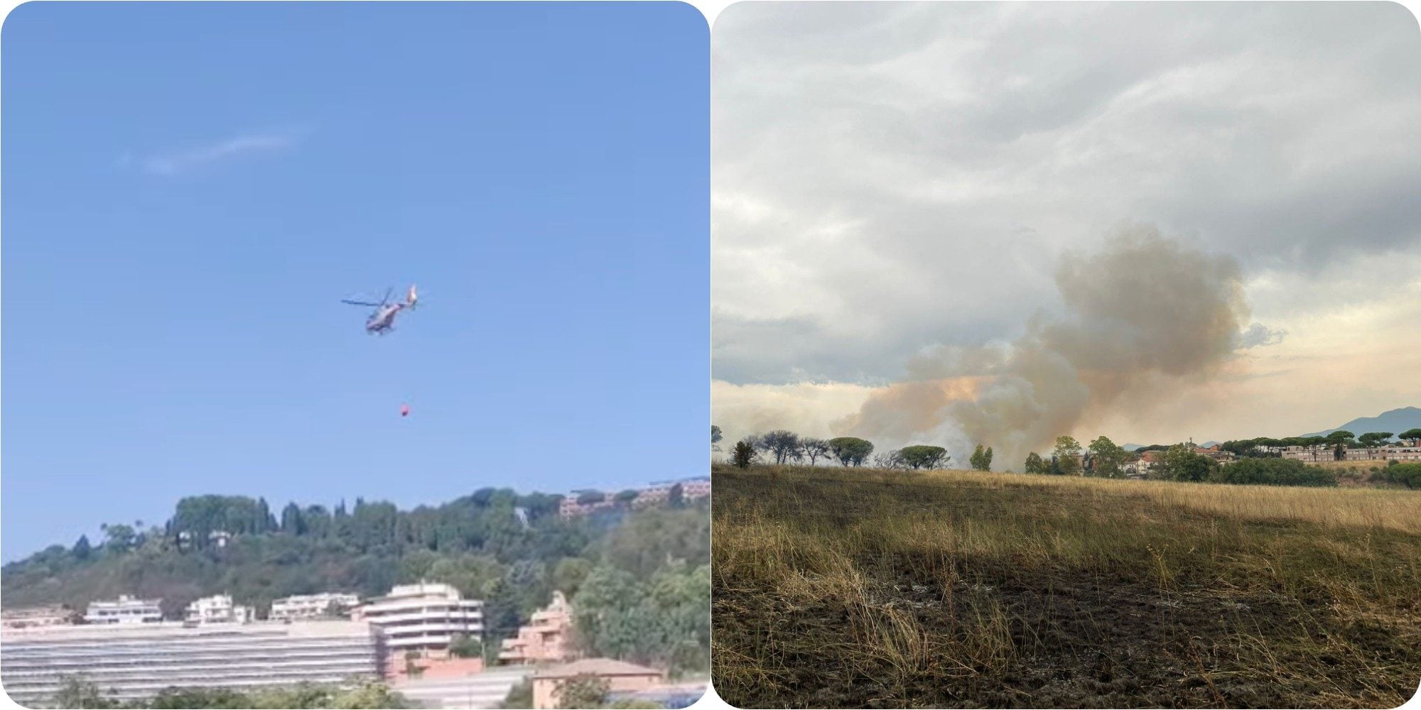 Incendi a Roma, la capitale brucia ancora: colonne di fumo si alzano in ...