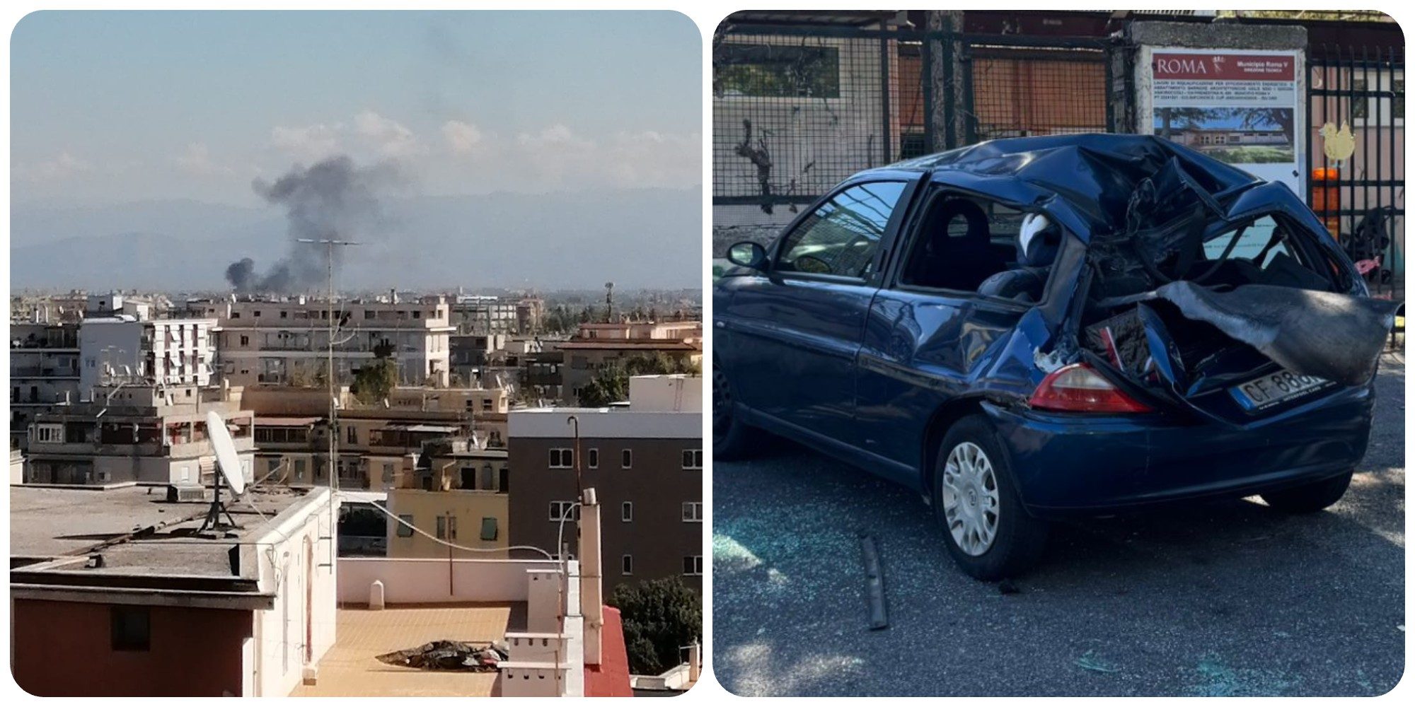 Roma, esplode una bombola di GPL in un cantiere Atac in via Togliatti ...