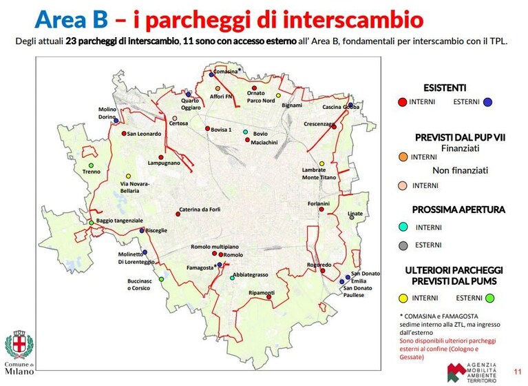 Area B Milano nel 2024: mappa, orari, costi, regole e divieti