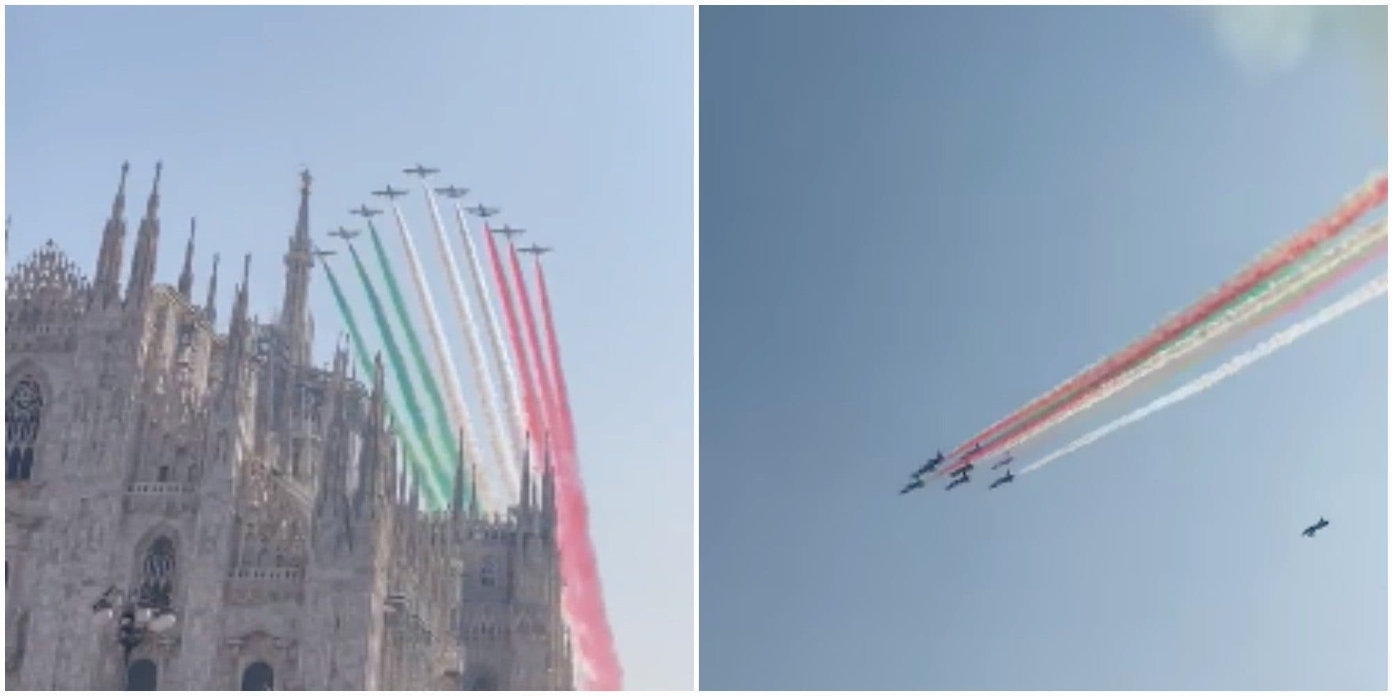 Frecce tricolori oggi a Milano, a che ora e dove passano per i 100 anni ...