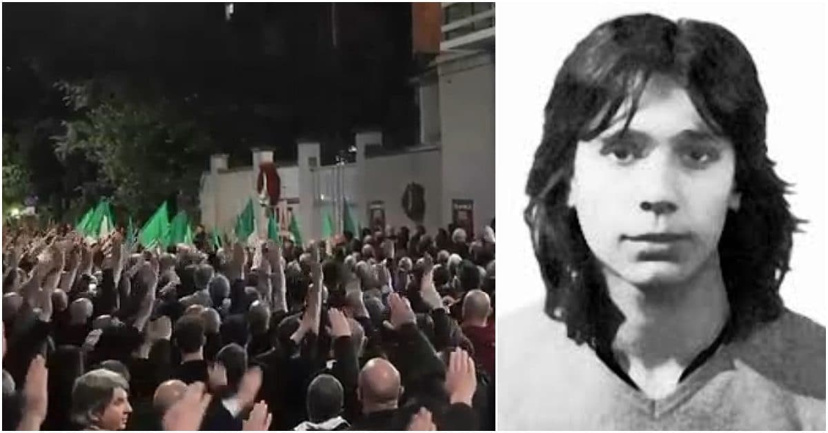 Corteo per Sergio Ramelli a Milano, saluti romani e petardo esploso ...