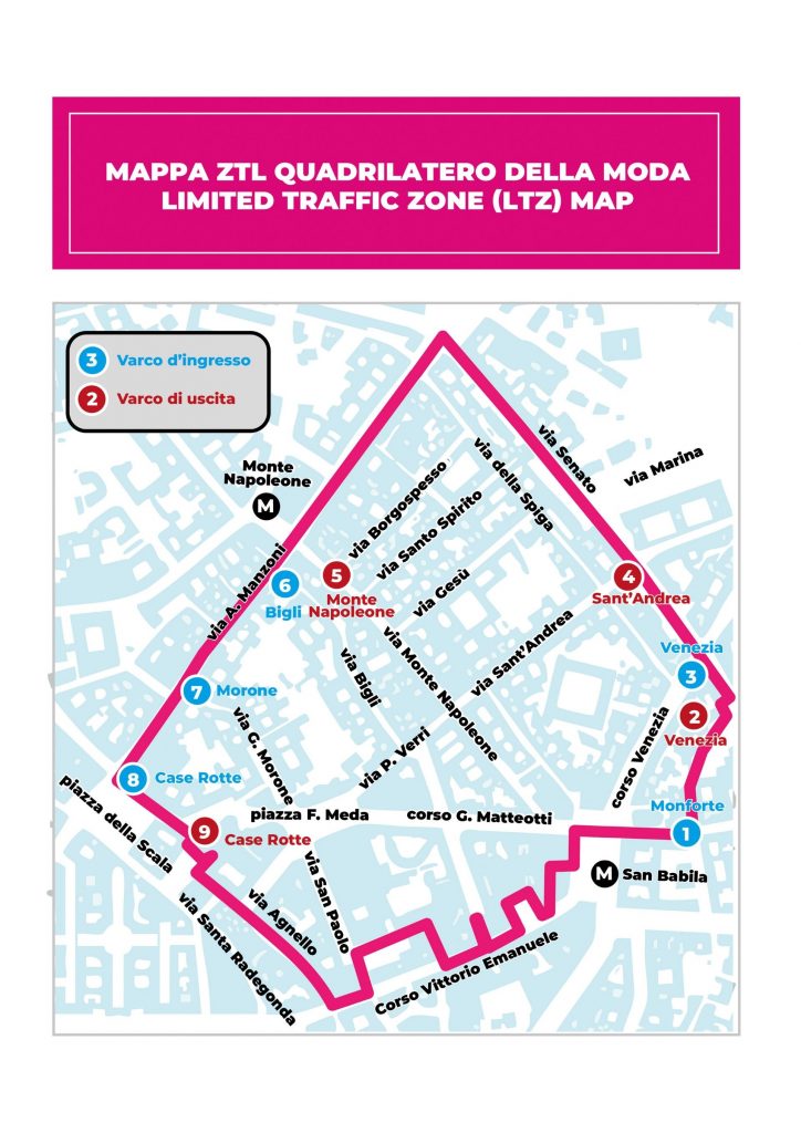 Ztl Quadrilatero a Milano, la mappa delle strade con i divieti: orari ...
