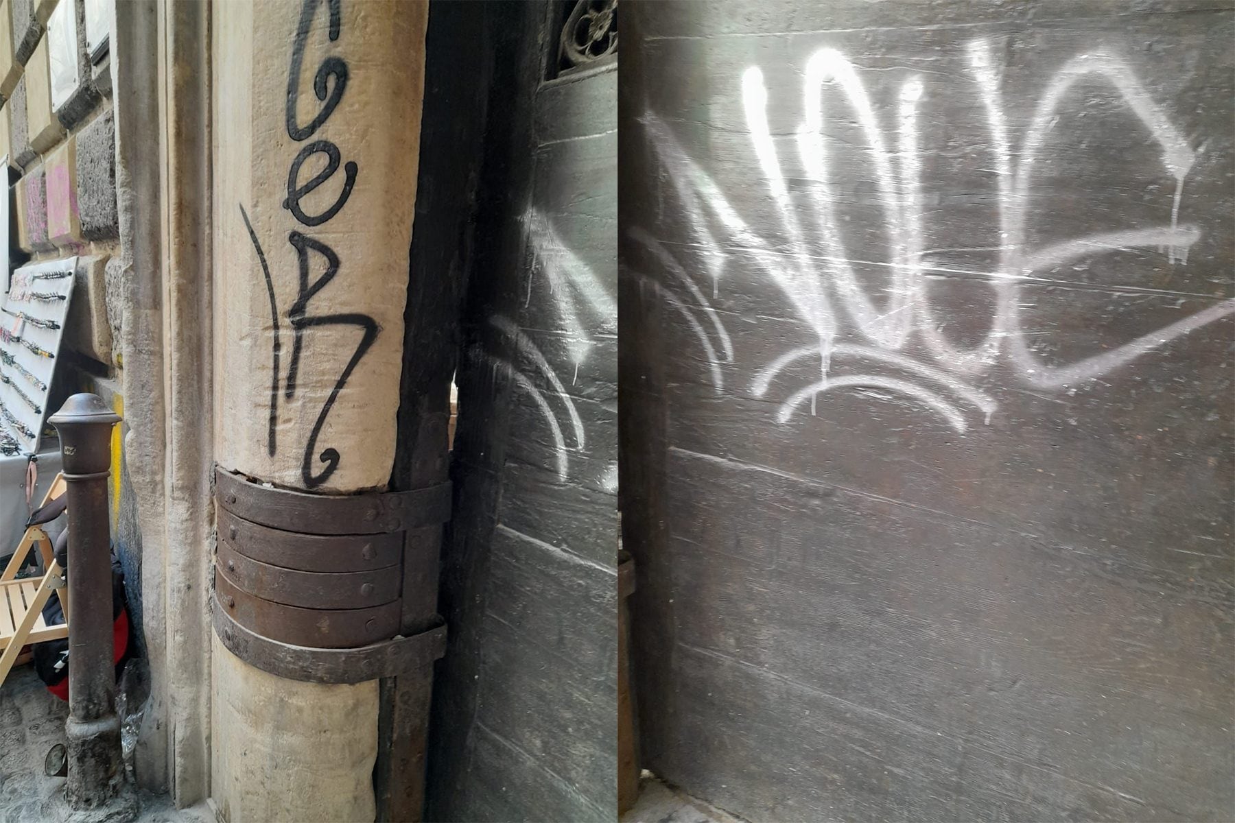 Raid di vandali ai Tribunali, sfregiati con graffiti L'Orientale e ...