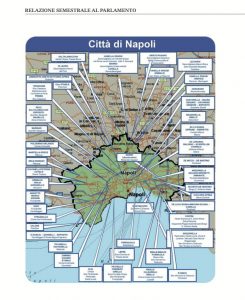 La mappa della camorra a Napoli nel 2023