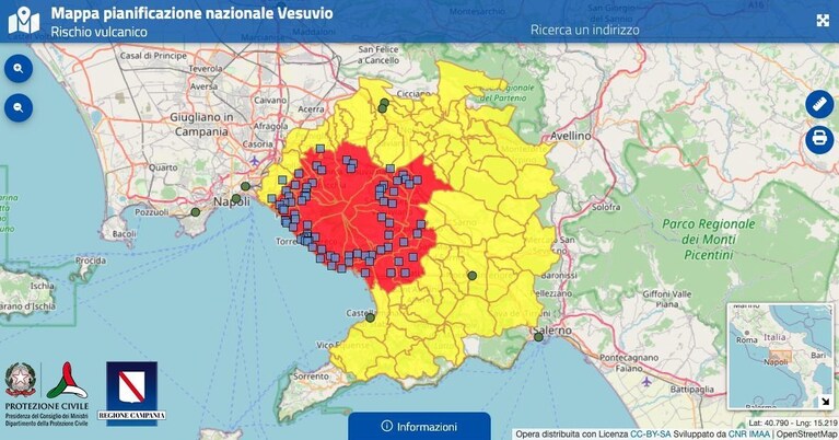 Nuovo piano evacuazione Vesuvio, elenco vie di fuga a Napoli e navette bus