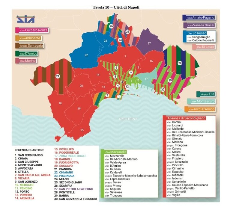 Le più potenti famiglie della camorra di Napoli: la mappa 2025 (che sta ...