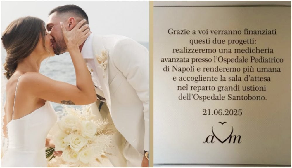 Come regalo di matrimonio Matteo Politano e Alessandra Esposito hanno ...