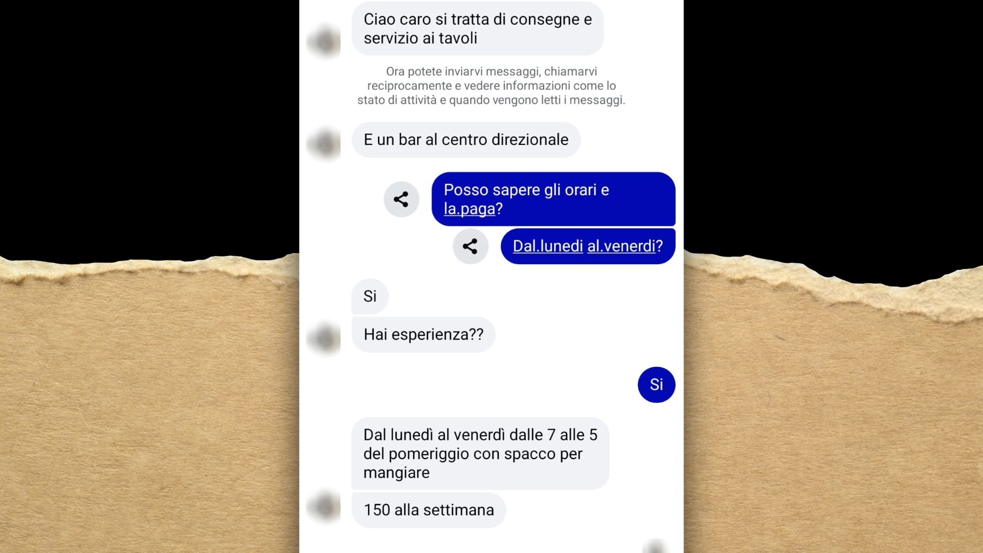 La vergognosa offerta di lavoro: 150 euro a settimana per 50 ore in un bar al Centro Direzionale ...
