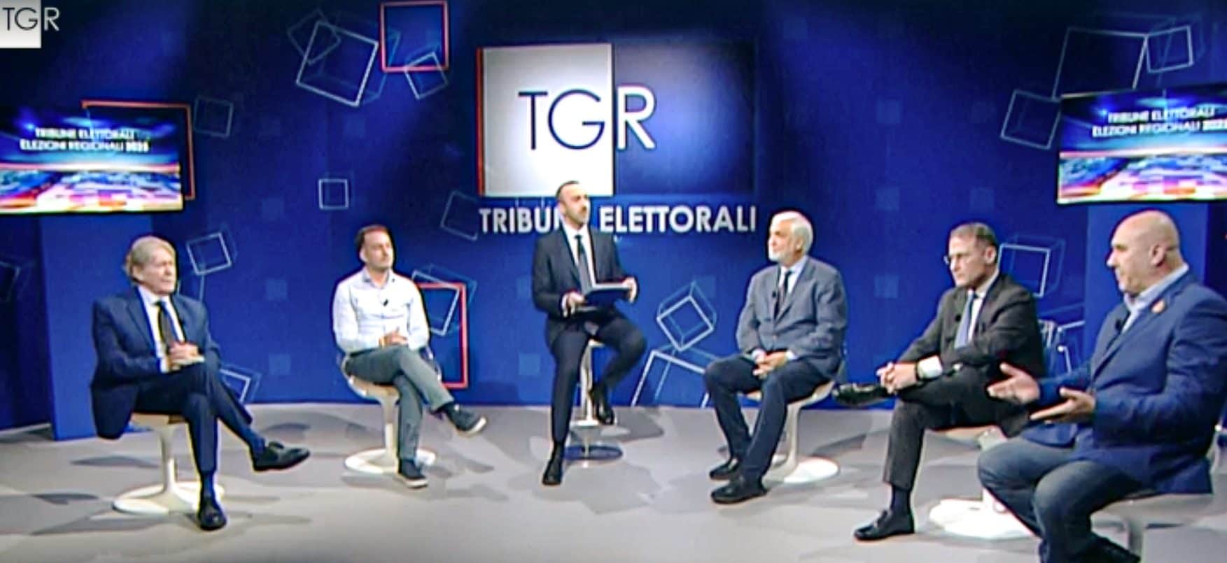 Candidati presidente alla Regione Campania, confronto tv TgR Rai3, Fico ...