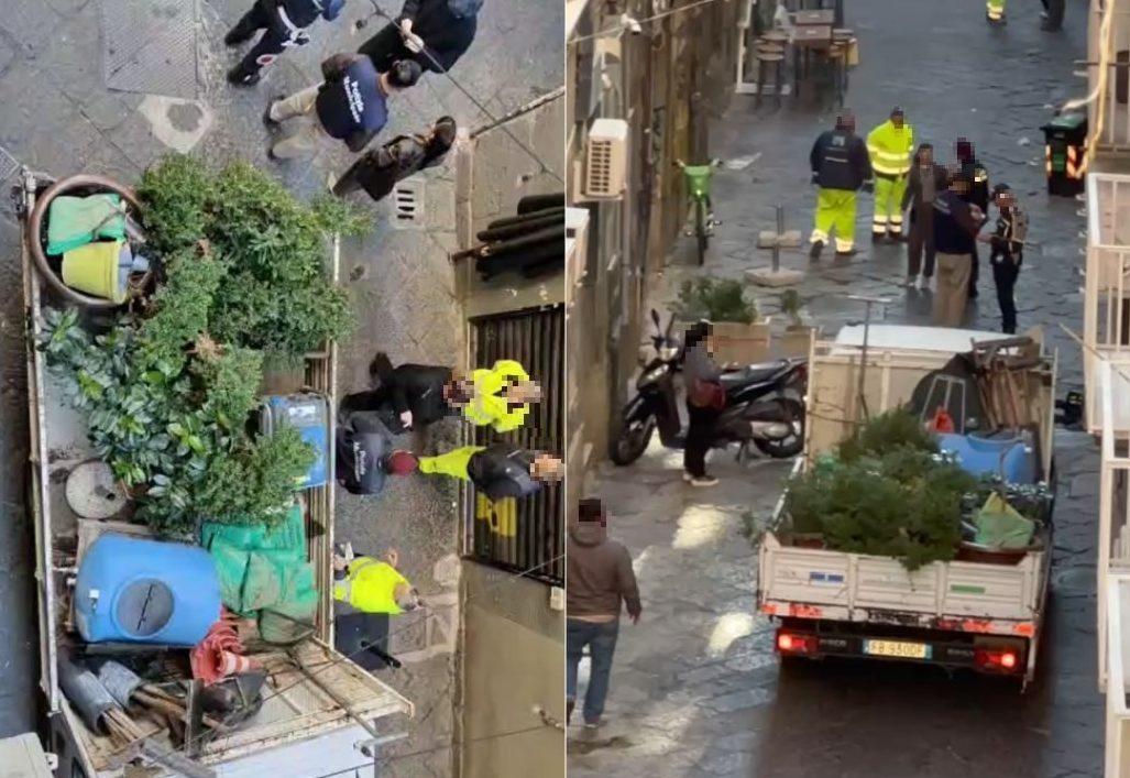 Blitz nella strada dei baretti della movida a Napoli: rimossi fioriere ...