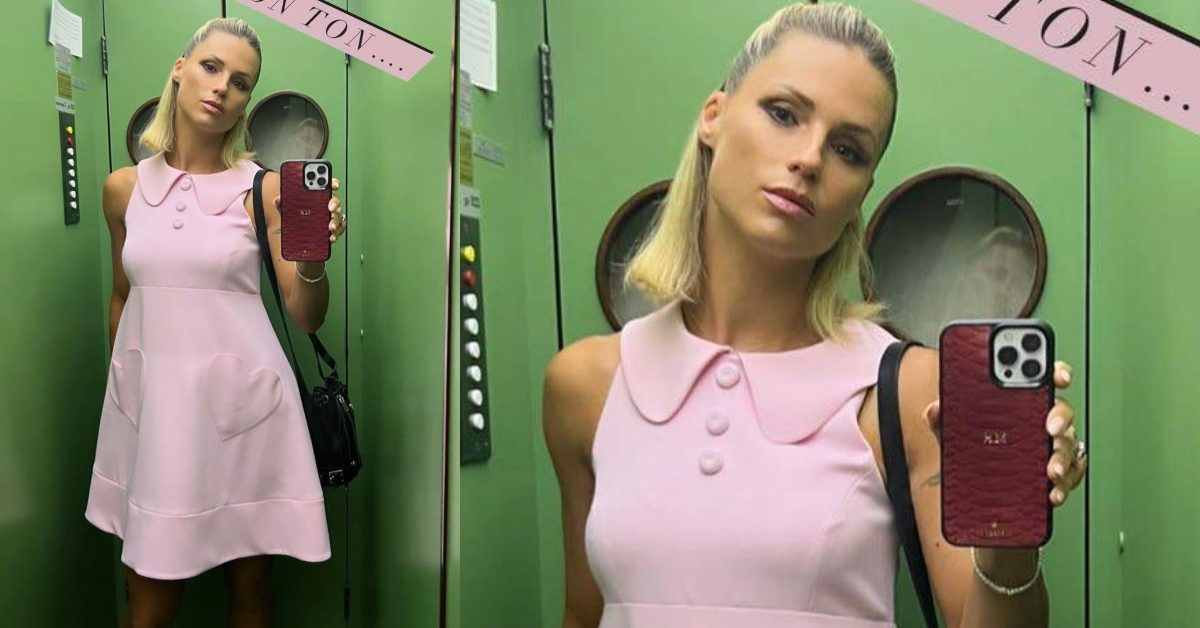 Michelle Hunziker in rosa coi cuori: a fine vacanze cambia stile col ...