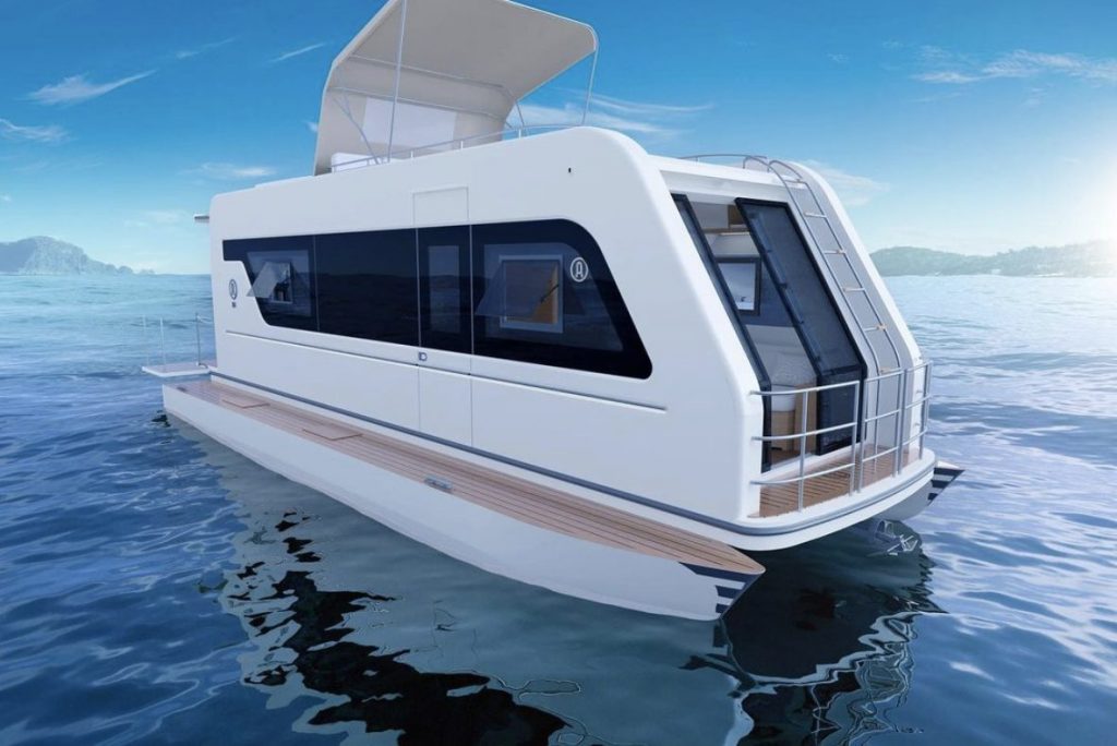 La roulotte da 130.000 euro che si trasforma in una barca a motore