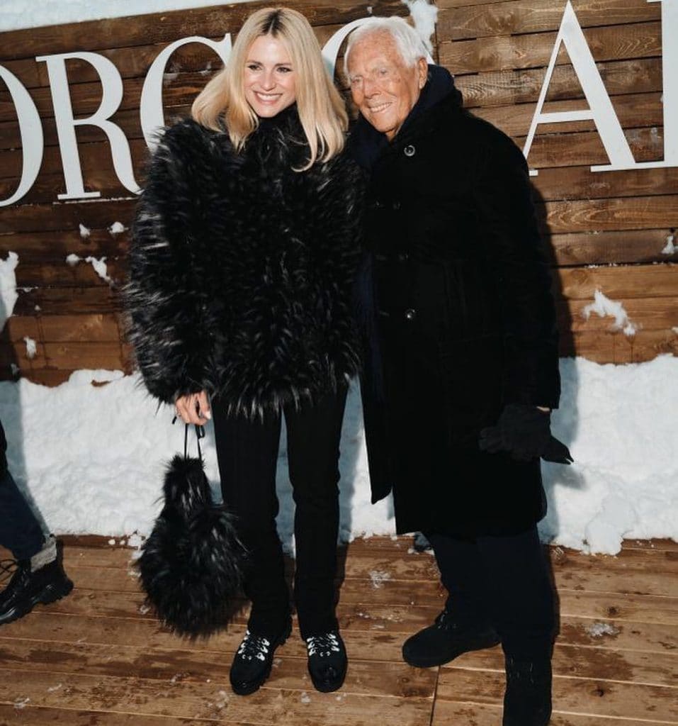 Michelle Hunziker sulla neve con il look furry: la pelliccia effetto ...