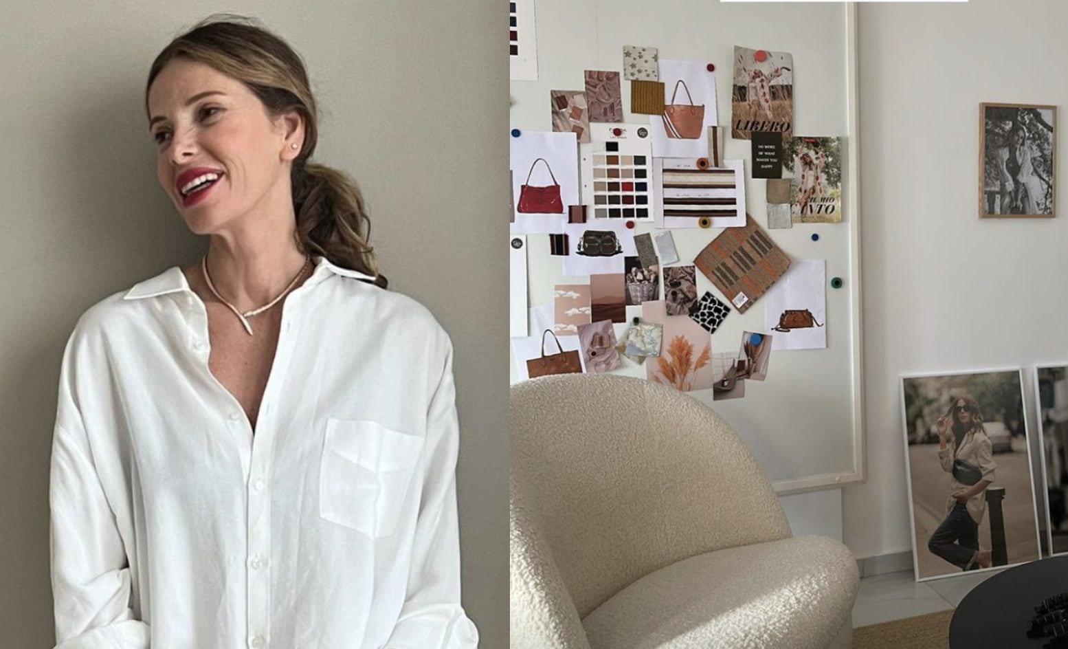 Alessia Marcuzzi mostra il suo ufficio: sembra un salotto di casa con ...