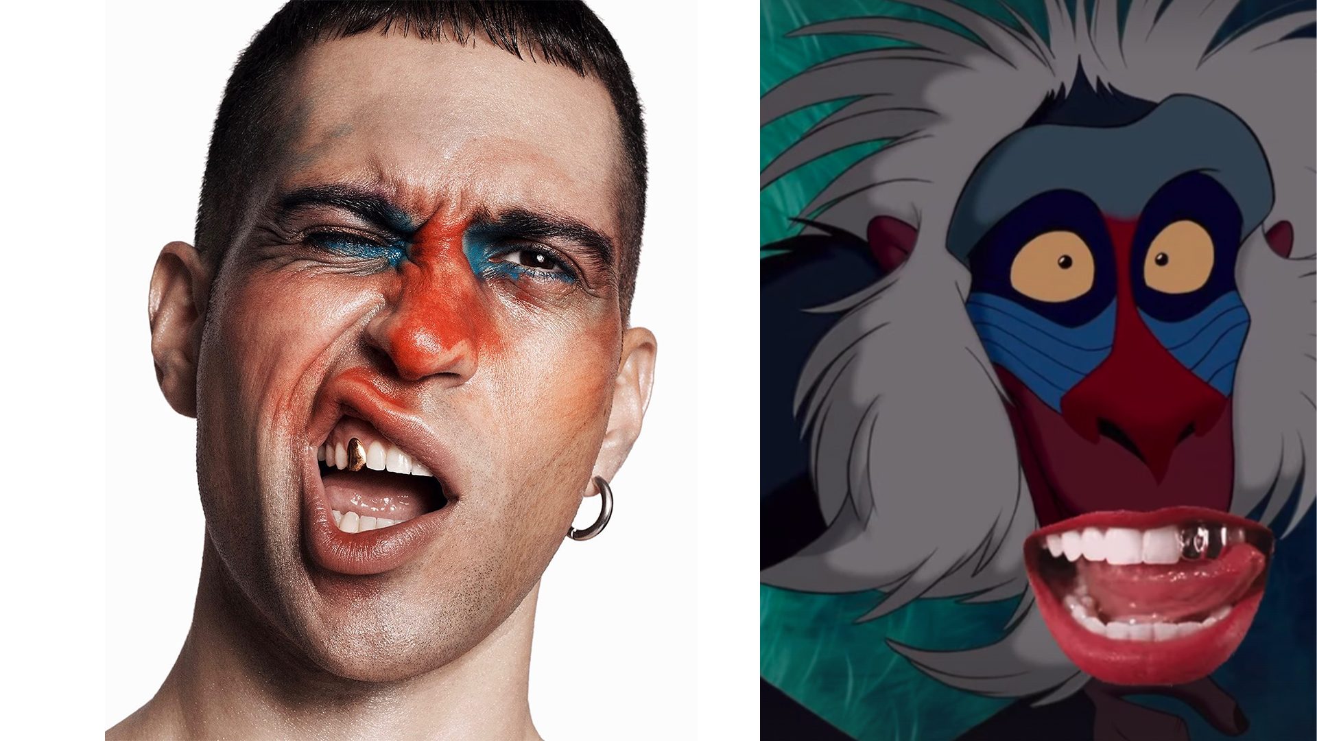 Mahmood con il make up tribale: occhi e naso dipinti per annunciare che ...