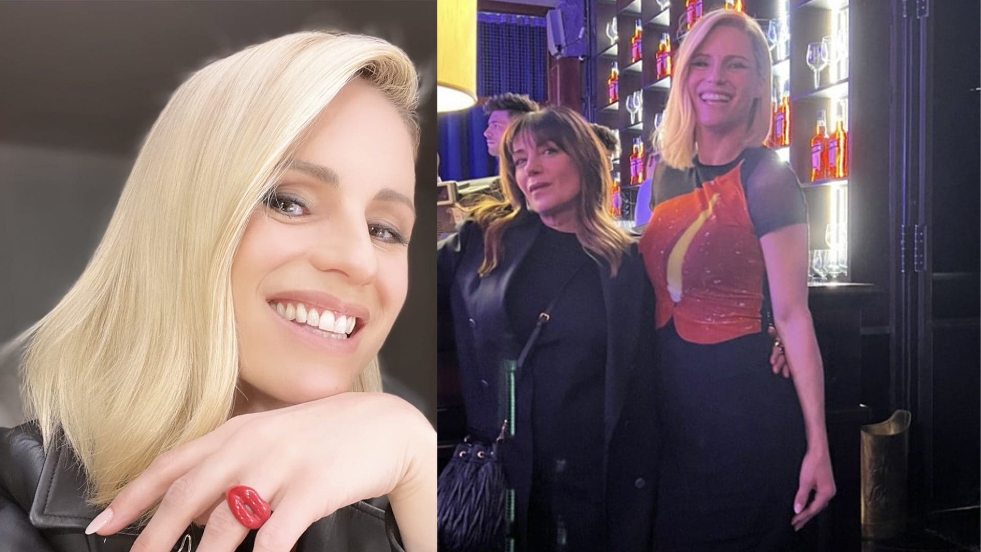 Michelle Hunziker, prima "serata fuori" da nonna con l'abito fiore e un ...