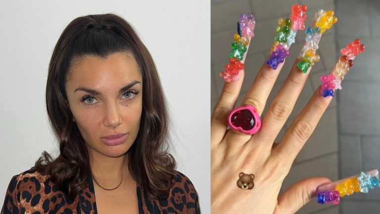 Elettra Lamborghini, manicure tridimensionale per Mani in alto: sulle ...