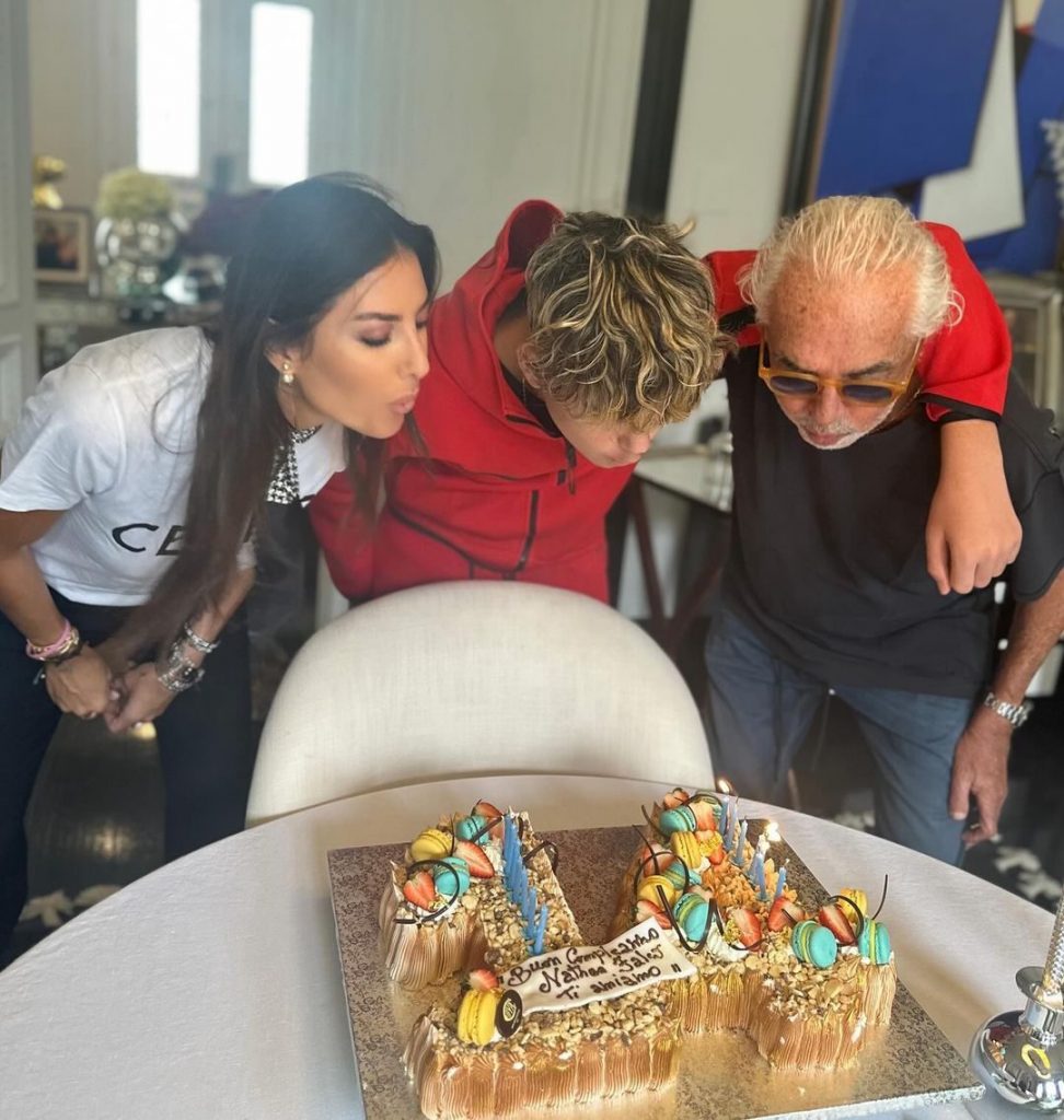 Elisabetta Gregoraci e Flavio Briatore festeggiano insieme il ...