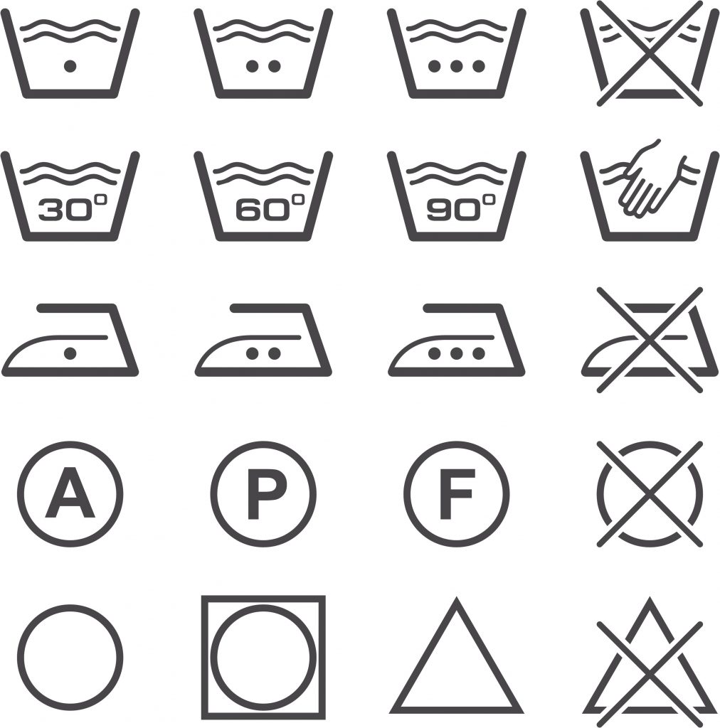 Qual è il significato dei simboli di lavaggio sulle etichette dei capi ...