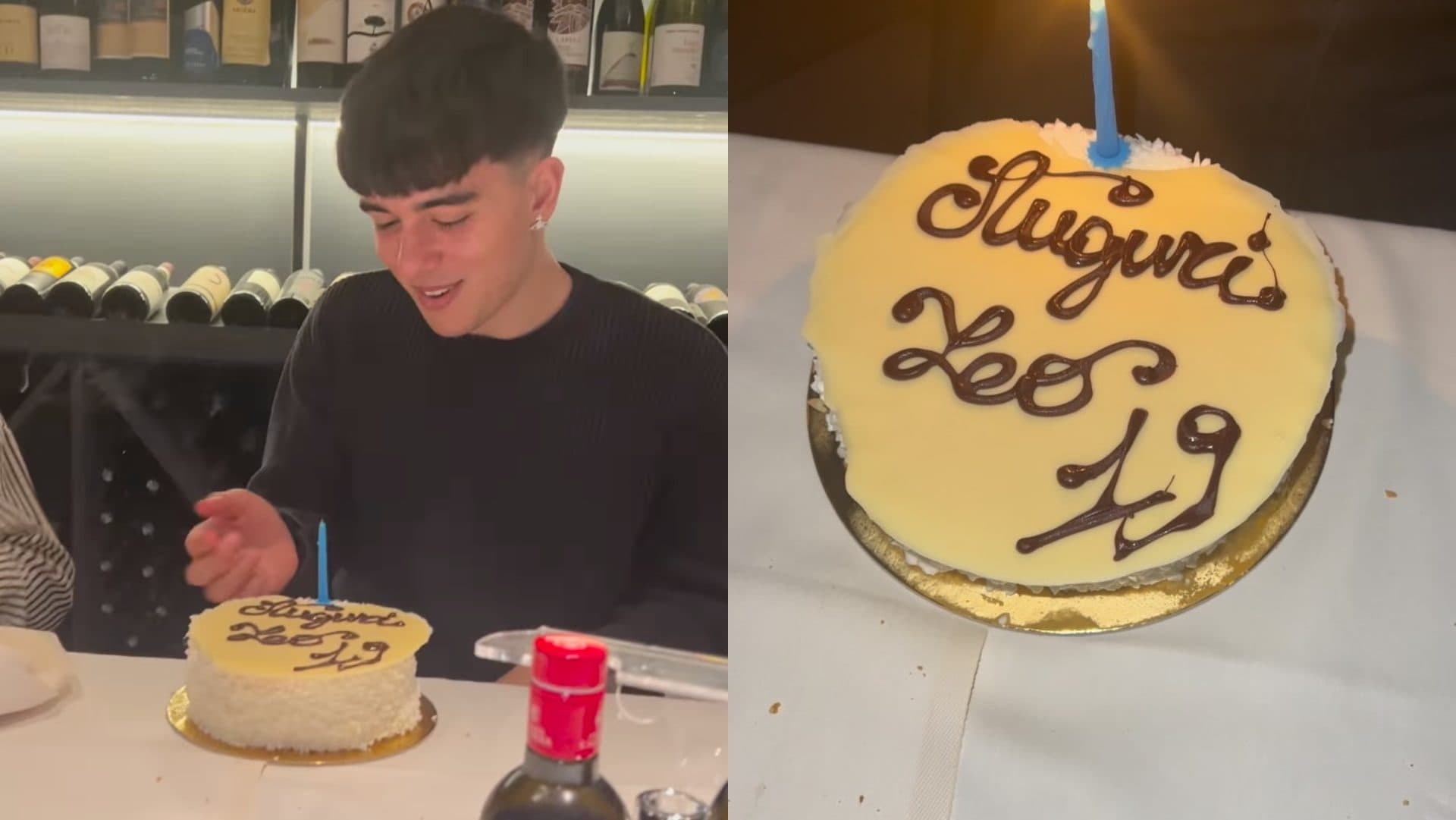 I 19 anni di Leonardo Renga: reunion di famiglia e torta personalizzata ...