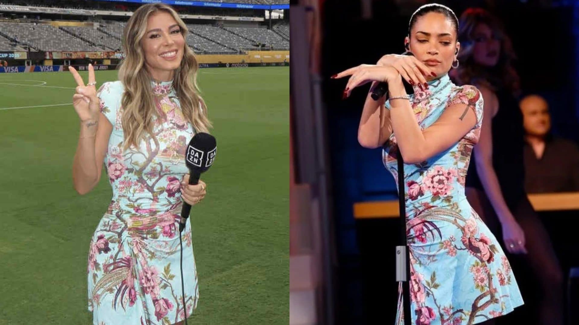 Diletta Leotta "ruba" il look a Elodie: al Fifa Club World Cup con l ...