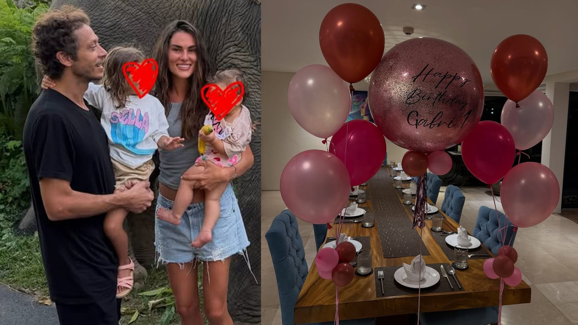 Valentino Rossi e Francesca Sofia Novello, festa rosa per il primo ...