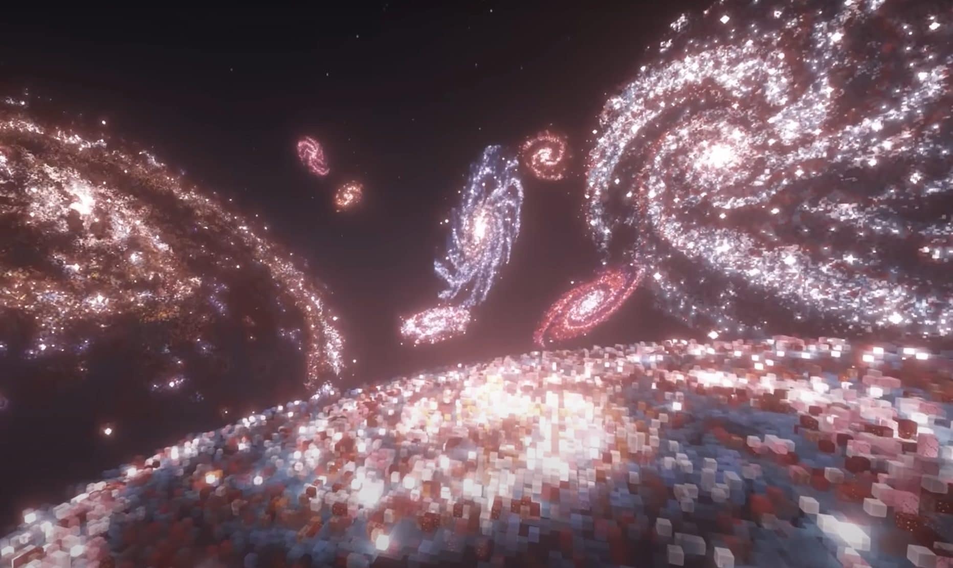 Uno youtuber ha ricreato su Minecraft l'intero universo osservabile