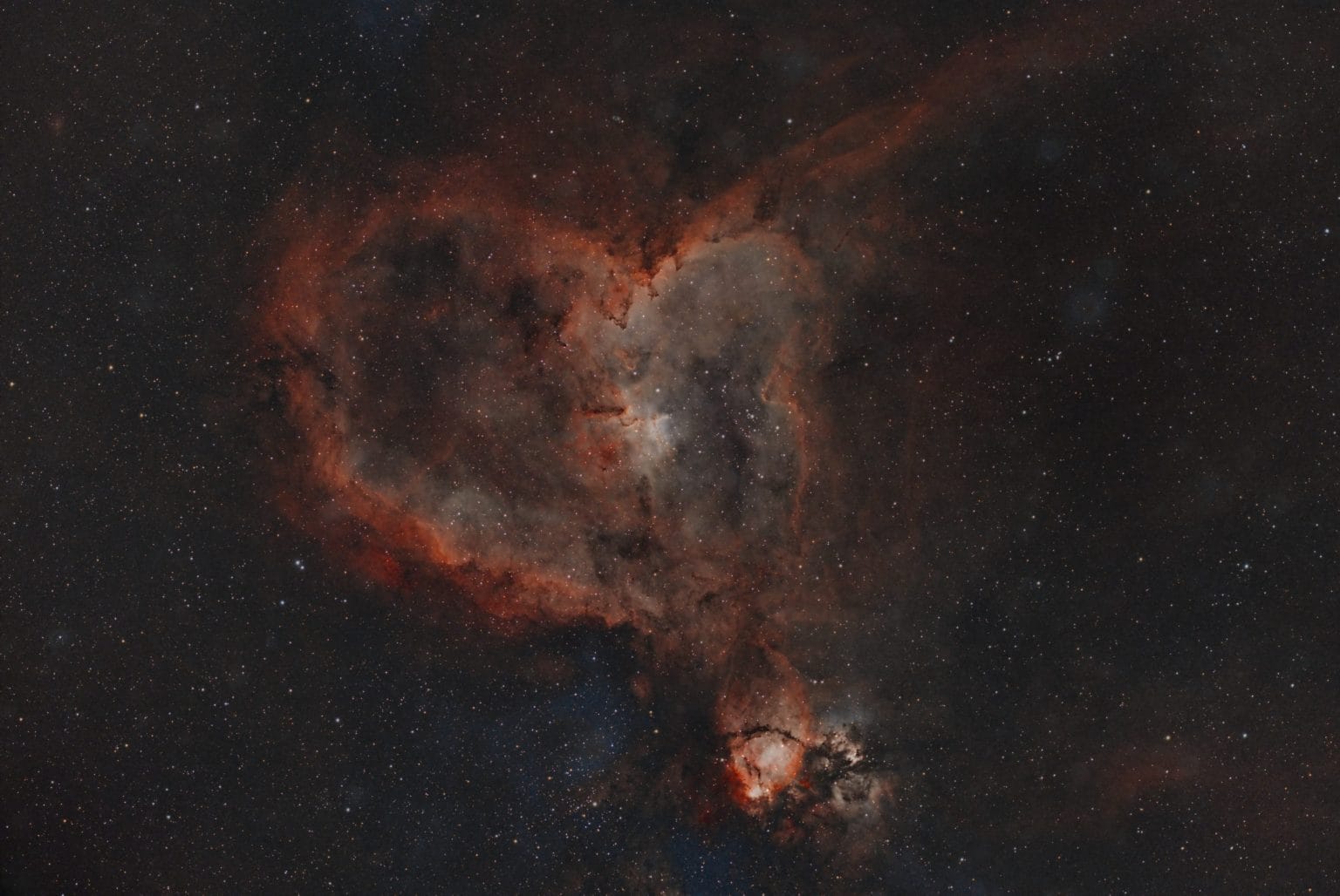 La magnifica Nebulosa Cuore nel cielo di San Valentino: dove trovarla ...