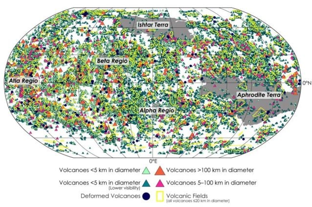 La nuova mappa di Venere mostra per la prima volta tutti i suoi 85.000 ...