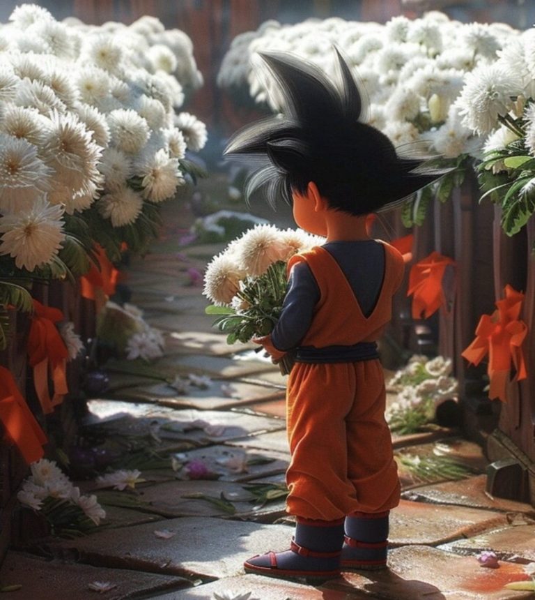 Goku e i protagonisti di Dragon Ball in lacrime al funerale di Toriyama ...