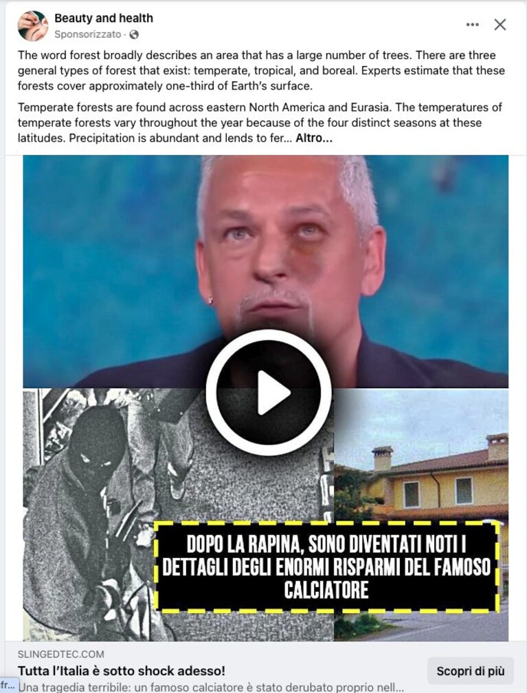 La truffa che usa il volto di Roberto Baggio: “Dopo la rapina sono ...