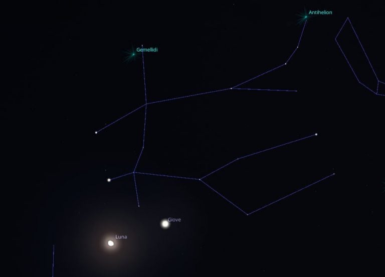 Oggi 7 dicembre magnifico bacio della Luna a Giove, formerà una L con ...
