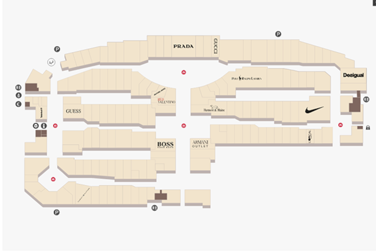 Outlet La Reggia a Caserta: orari, negozi e mappa