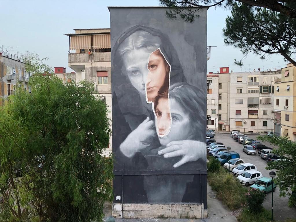 Un murale di 20 metri ispirato a "L'amica geniale" al Rione Luzzatti di ...